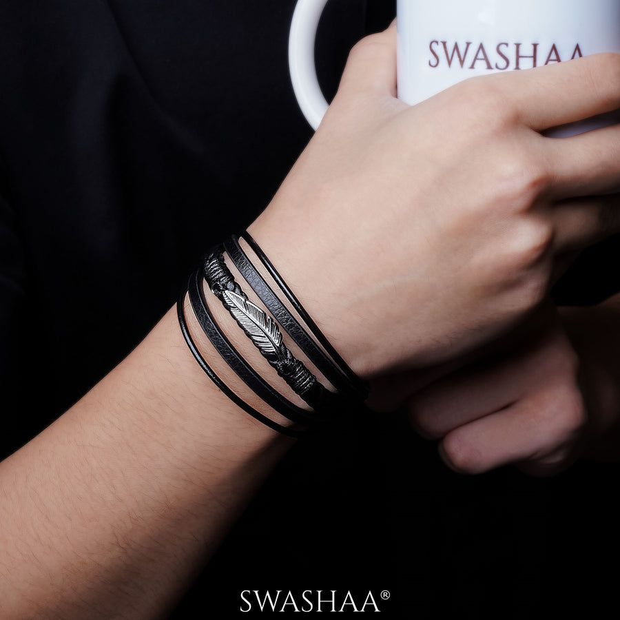 Men's Leather Bracelets – Swashaa