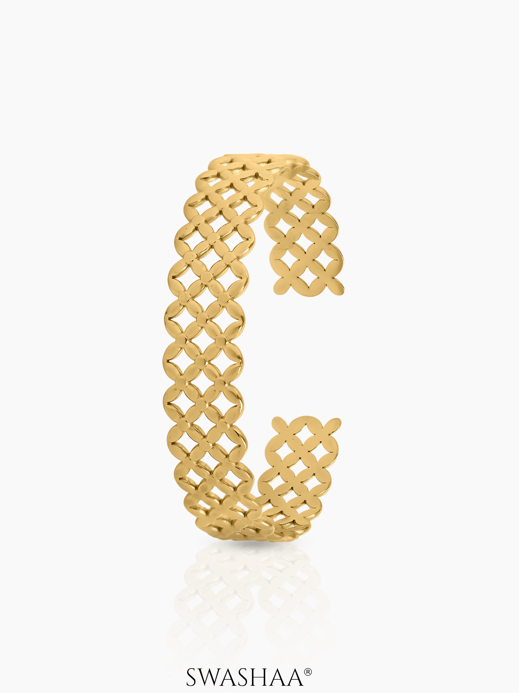 Buy Scarlet 18K Gold Plated Bracelet - Women's Solid Bracelets - Online ...