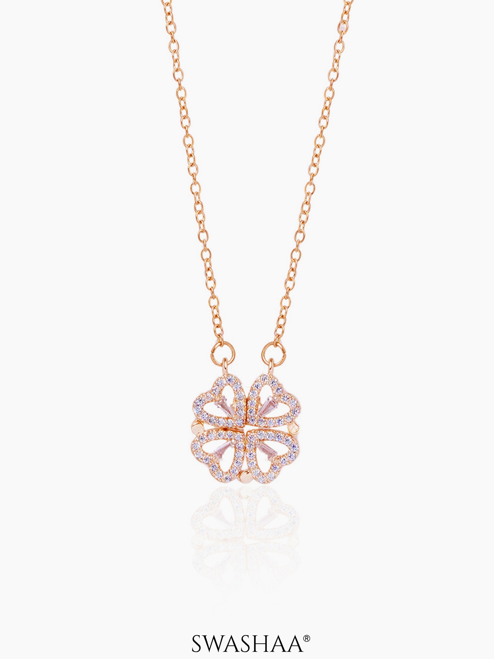 Shiny Clover Necklace – Swashaa